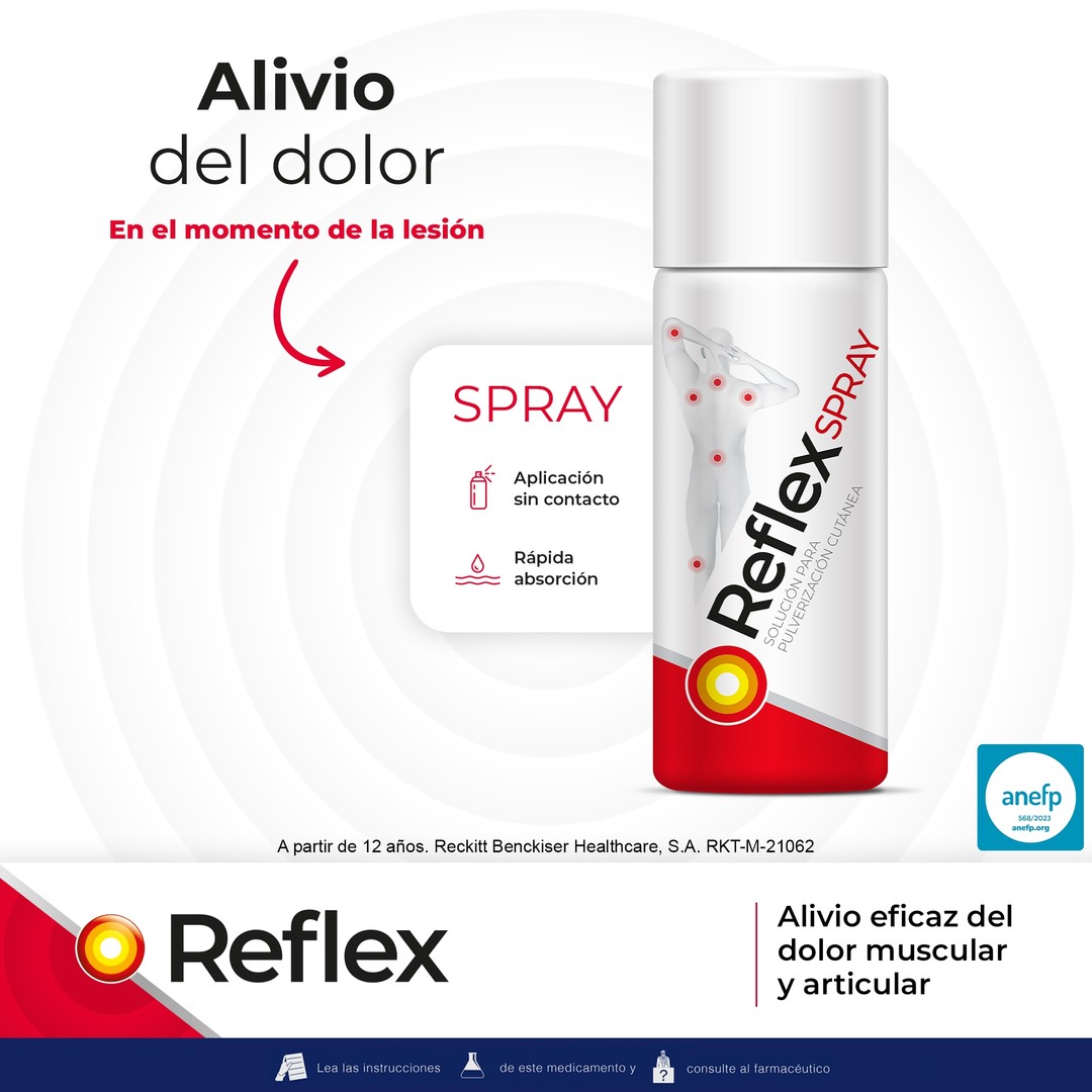 Reflex Spray - Alivio del dolor muscular y articular | Reflex ES